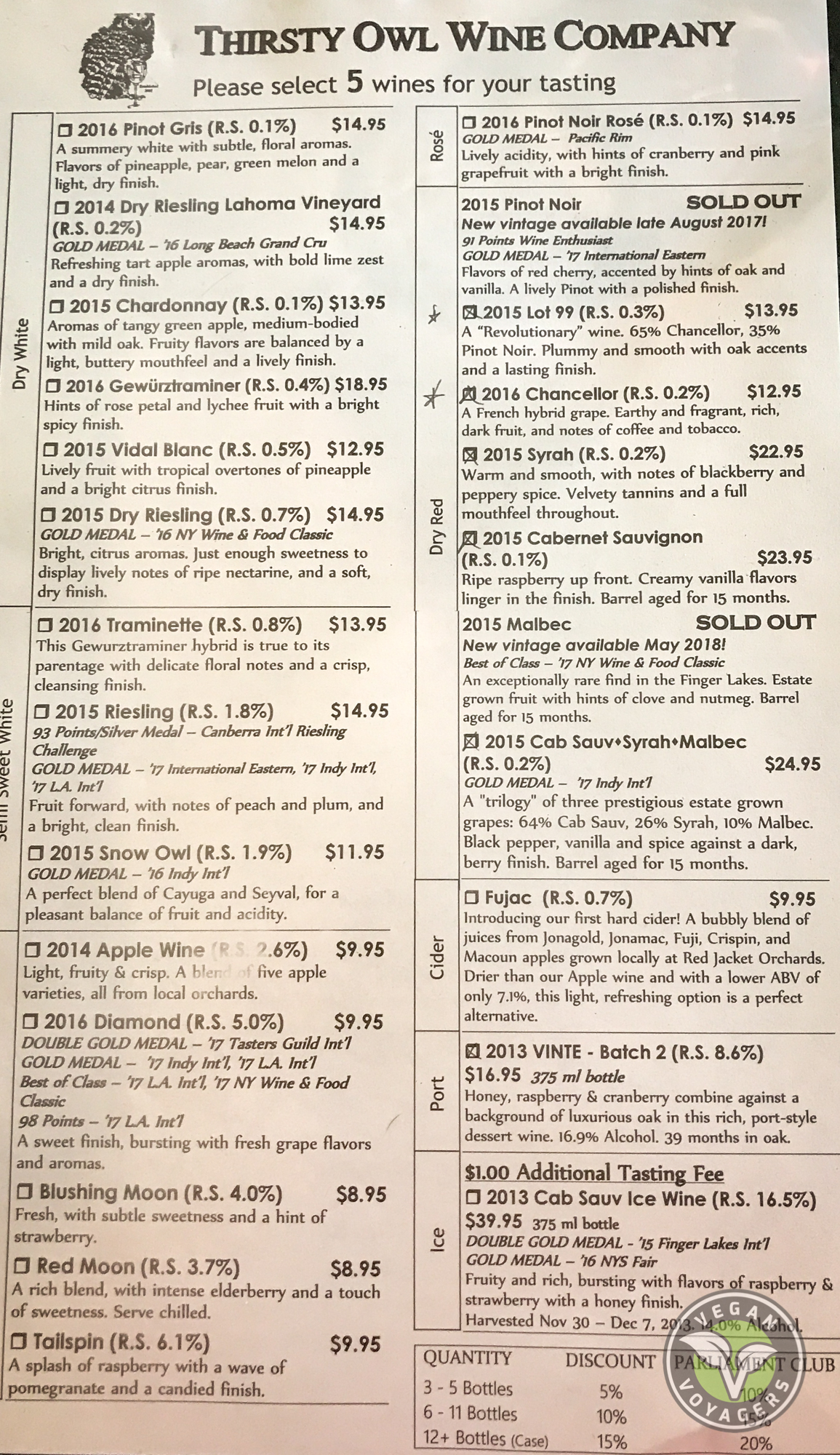 thirsty-owl-winery-menu - Vegan Voyagers