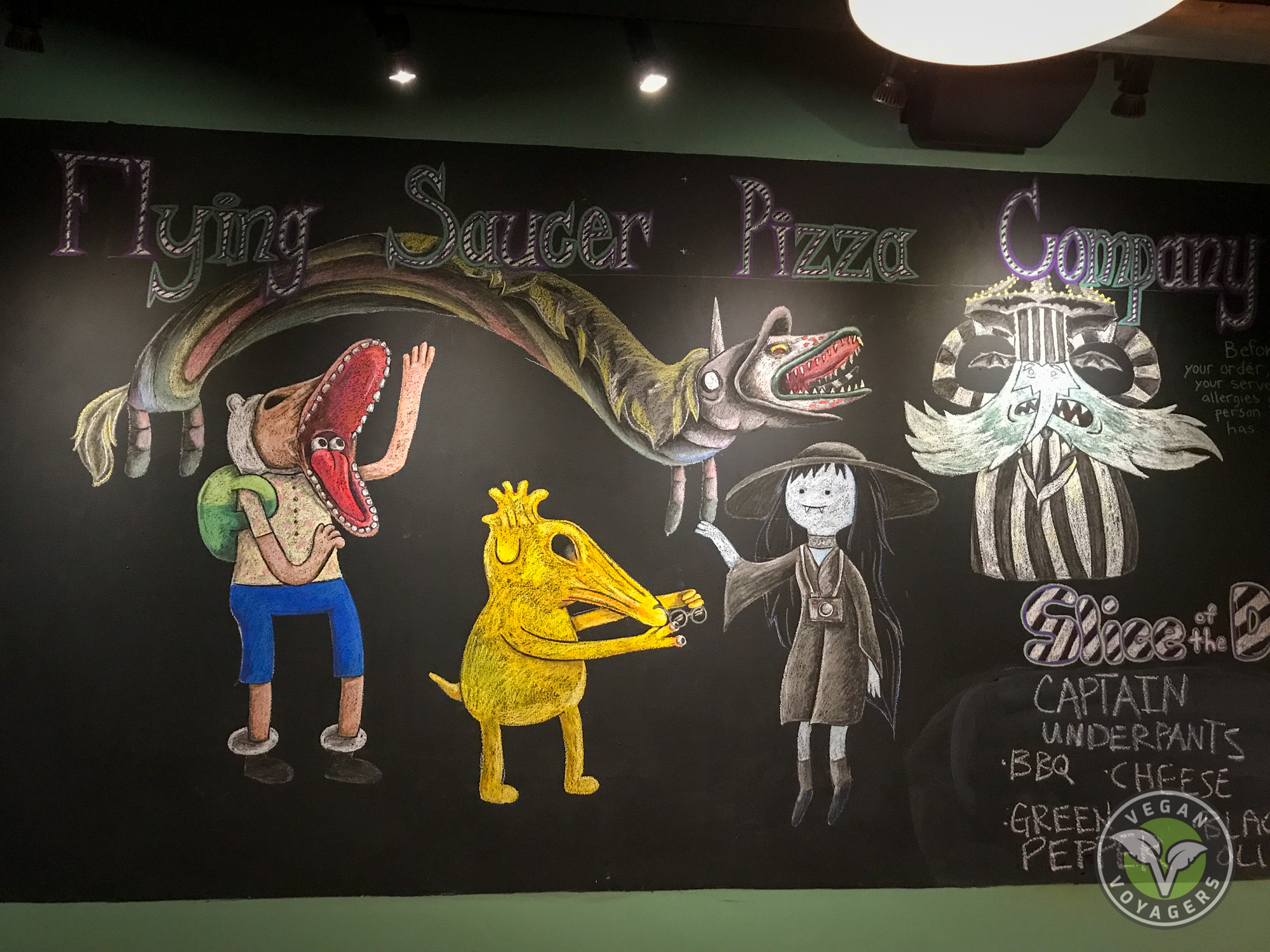 flying-saucer-sign-inside - Vegan Voyagers